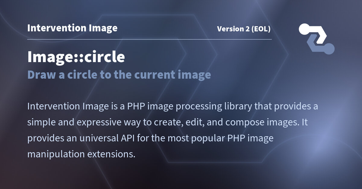 Image::circle | Intervention Image v2 | intervention.io